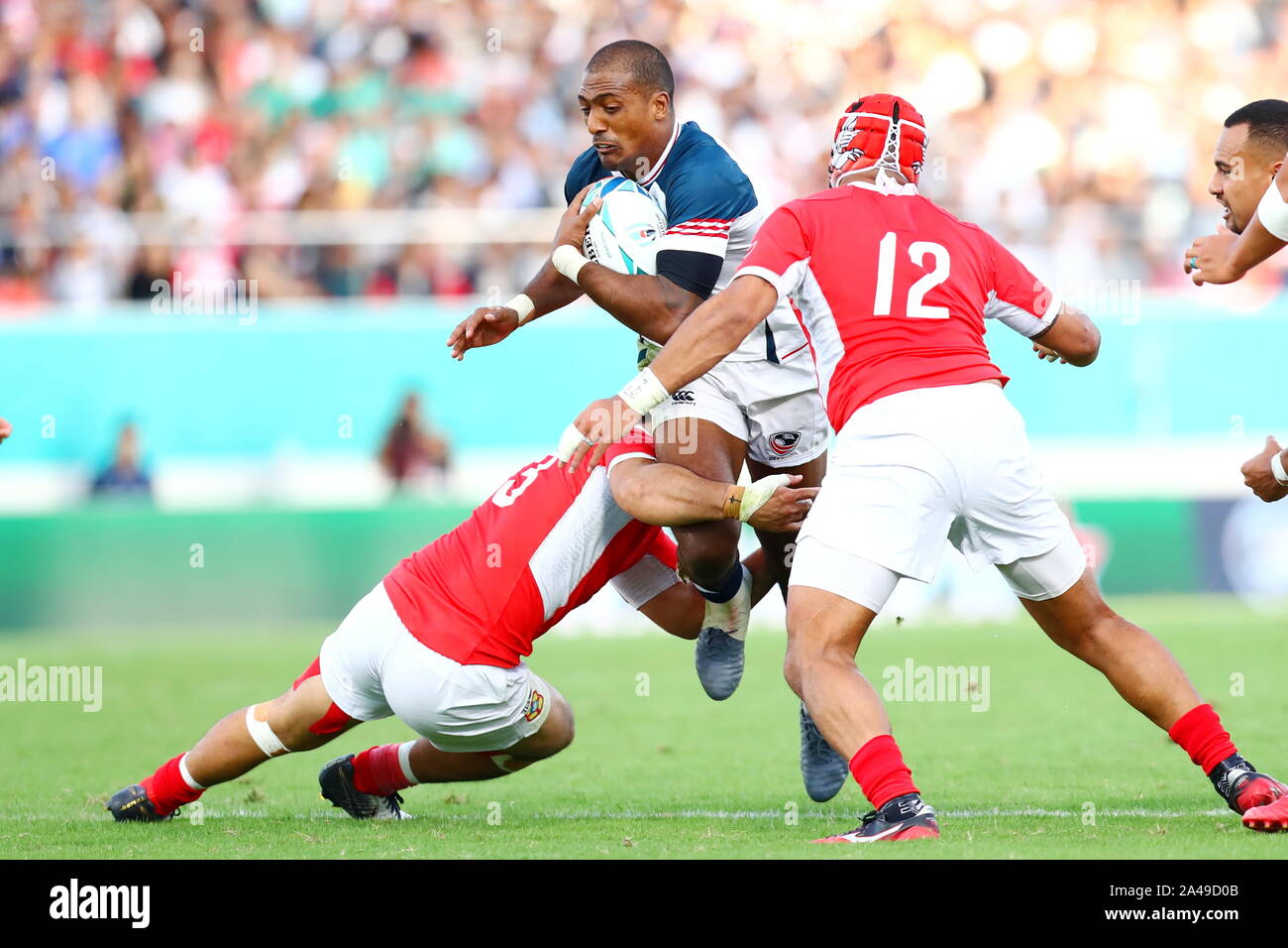 Higashiosaka, Osaka, Japan. 13th Oct, 2019. Marcel Brache (USA) Rugby ...