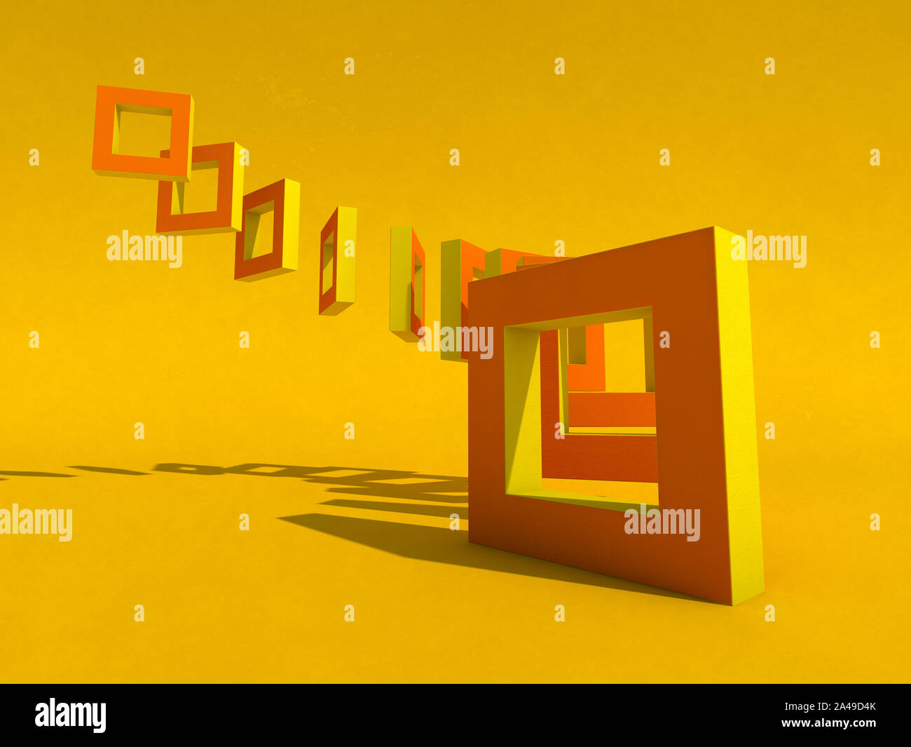 Abstract geometric background with shapes. 3D rendering Stock Photo - Alamy