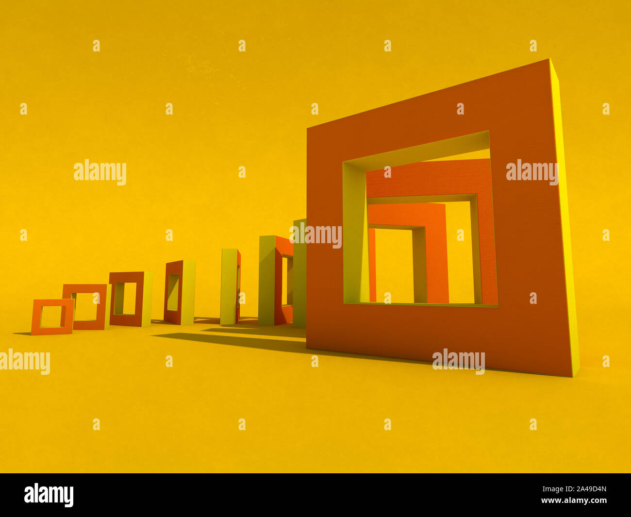 Abstract geometric background with shapes. 3D rendering Stock Photo - Alamy
