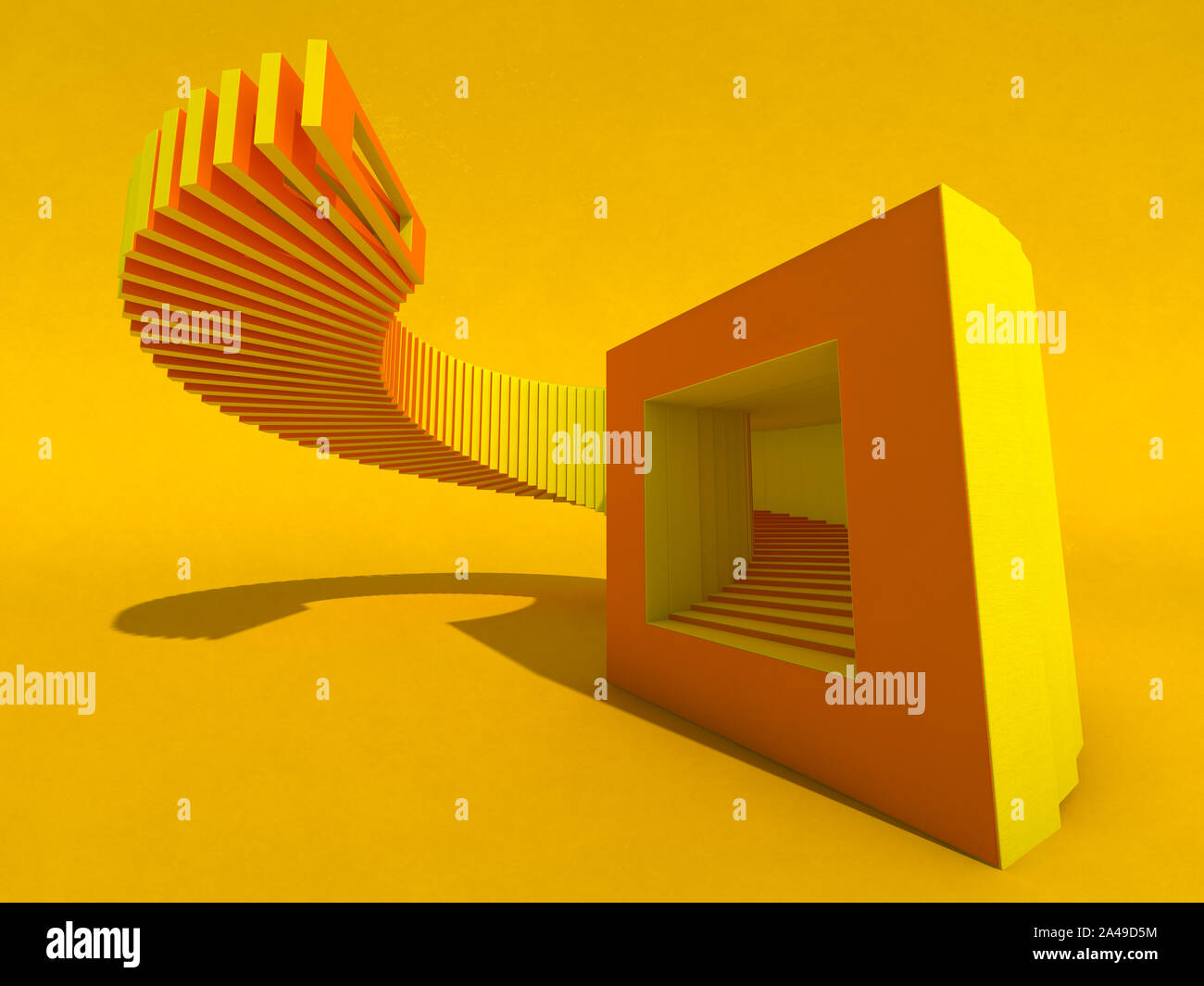 Abstract geometric background with shapes. 3D rendering Stock Photo - Alamy