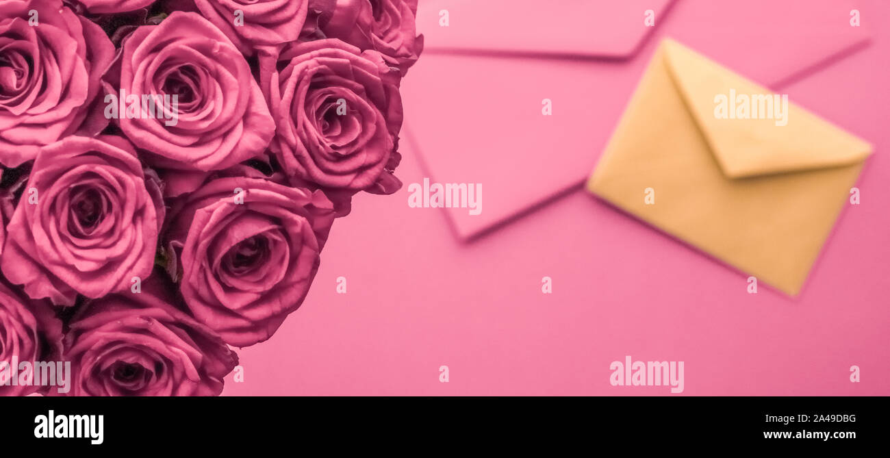 Holidays gift, floral present and happy relationship concept - Holiday ...