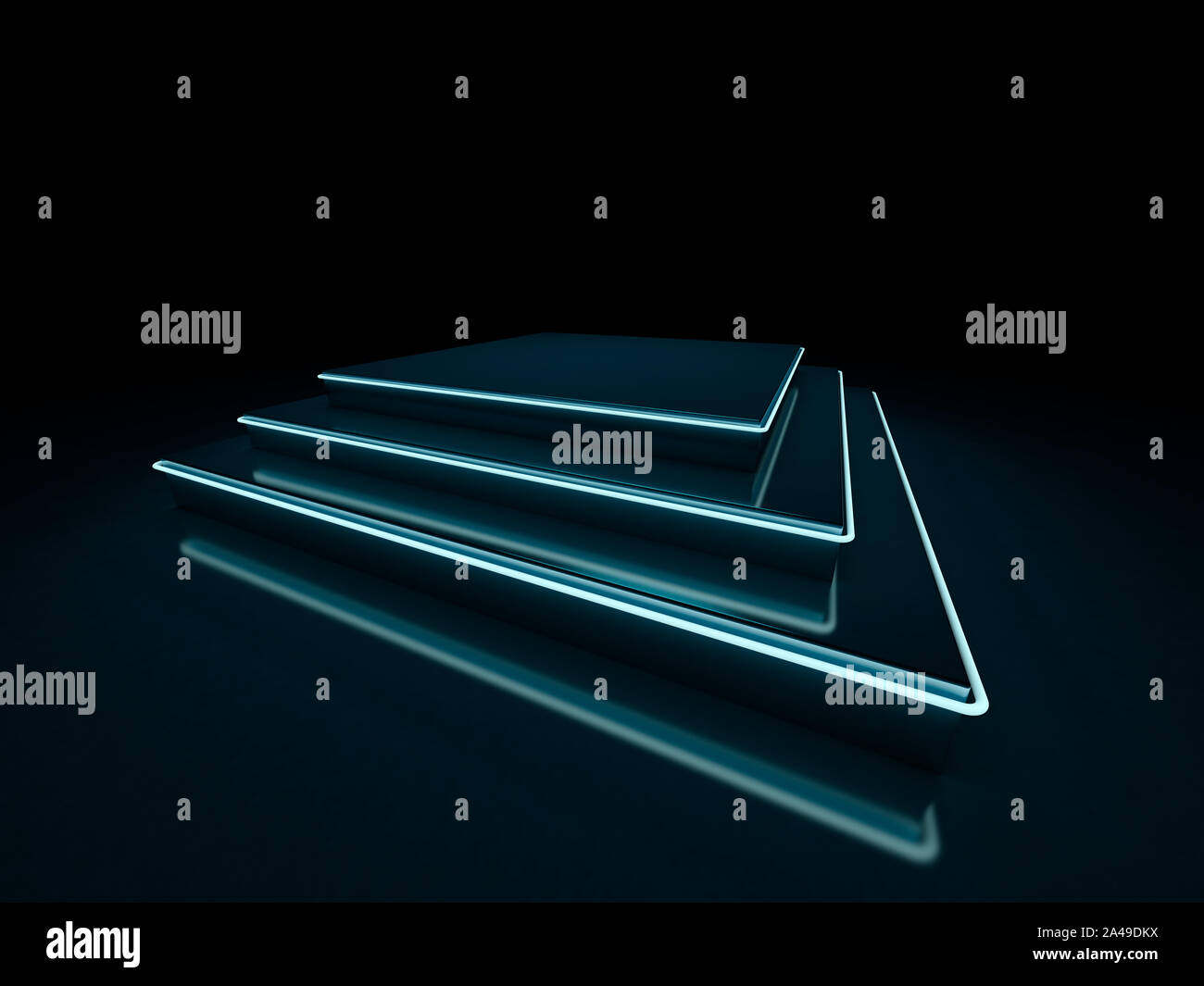 Colorful neon abstract lights. Lines. 3D rendering Stock Photo - Alamy