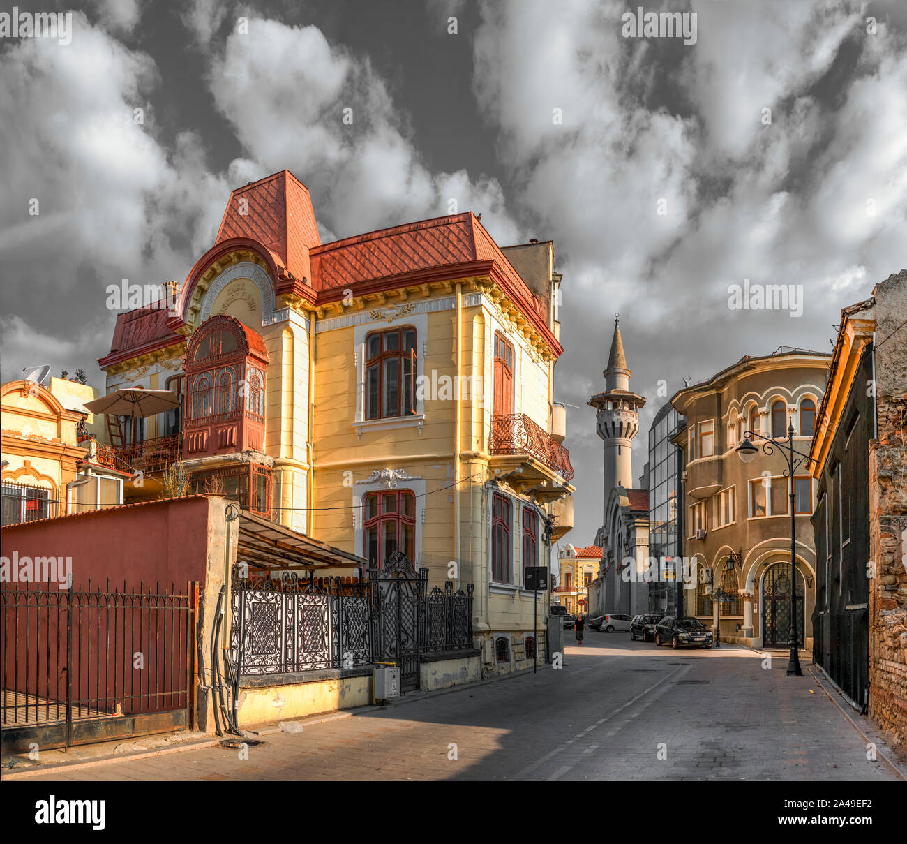 Constanta, Romania – 07.09.2019. Old town of Constanta, Romania on a ...