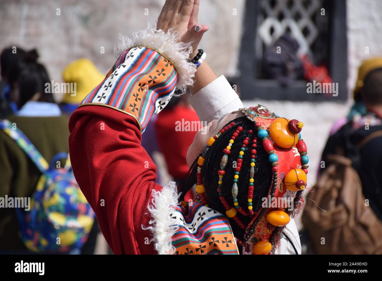 Beautiful asian girl taking photo shoot dressed with traditional ...