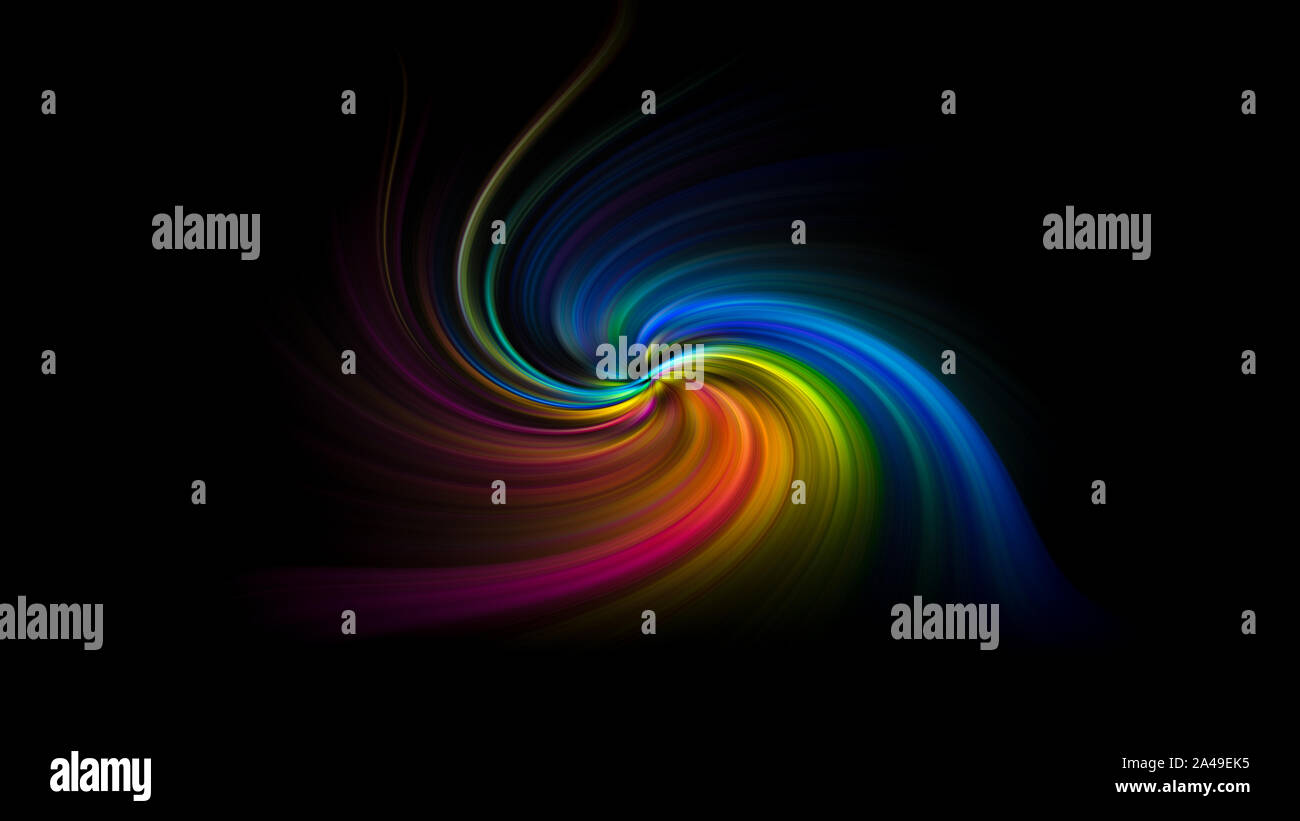 Multi colored vortex swirl spin background Stock Photo - Alamy