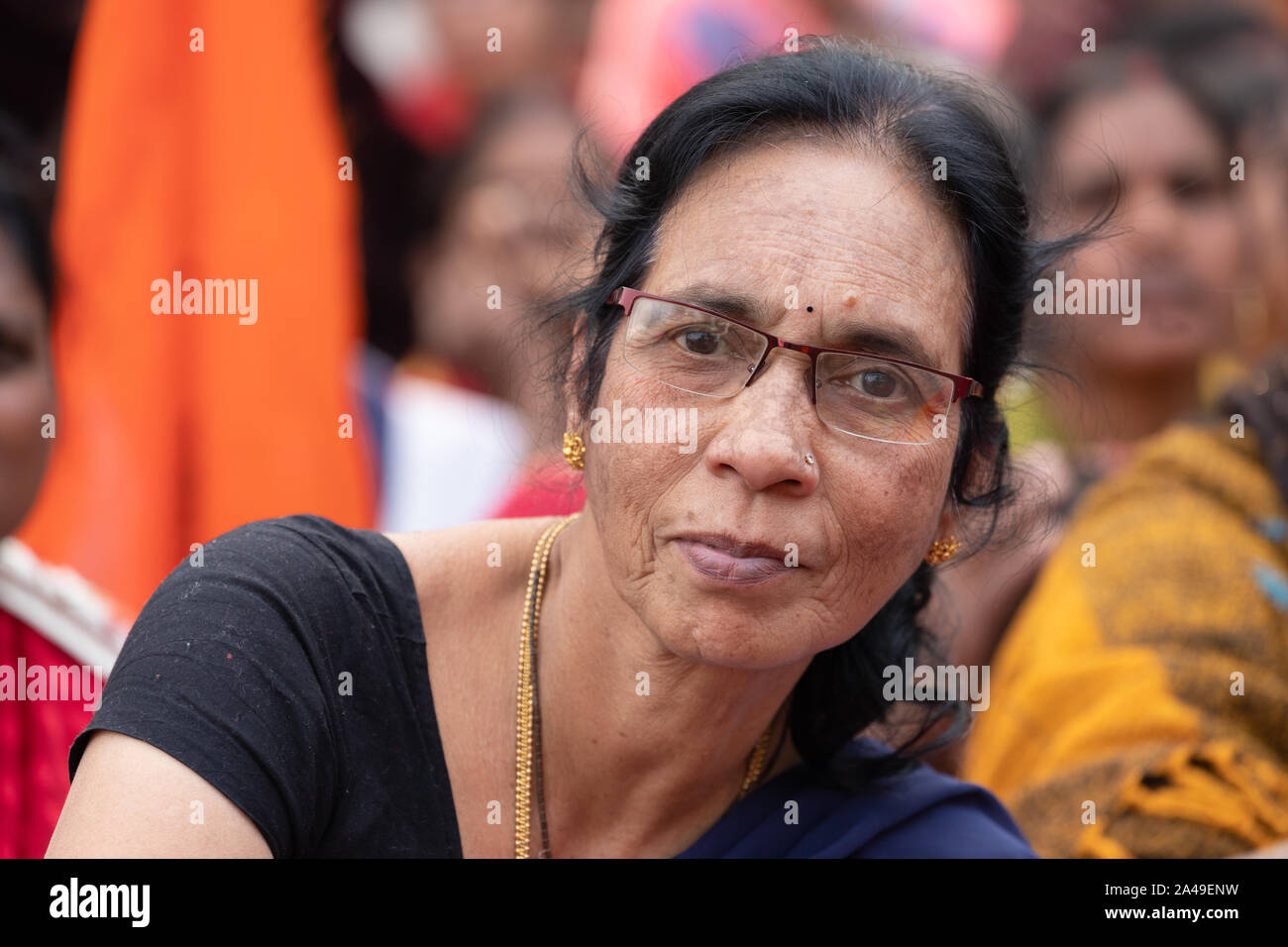 BHUBANESWAR, INDIA, JANUARY 11, 2019 : Portrait of a Women government ...