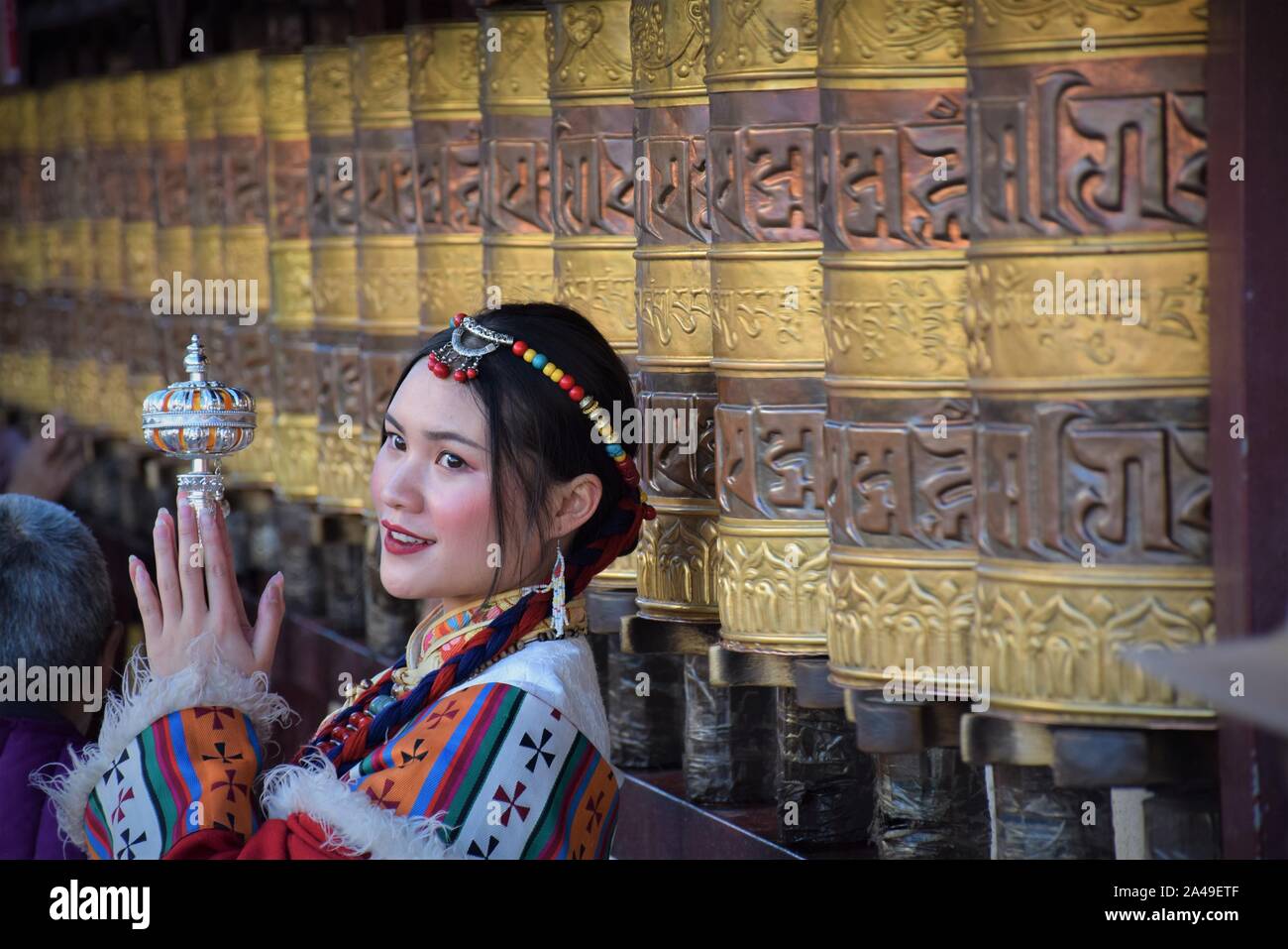 Lhasa Tibet Girl High Resolution Stock Photography and Images - Alamy