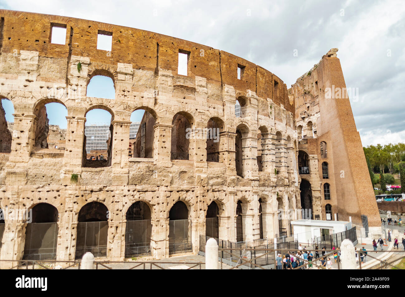 Rome, Italy - October 3, 2019: Crowd of tourists in front of the ...