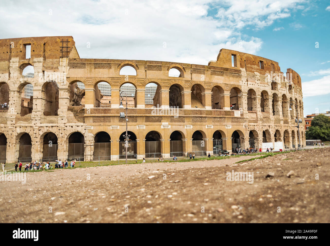 Rome, Italy - October 3, 2019: Crowd of tourists in front of the ...