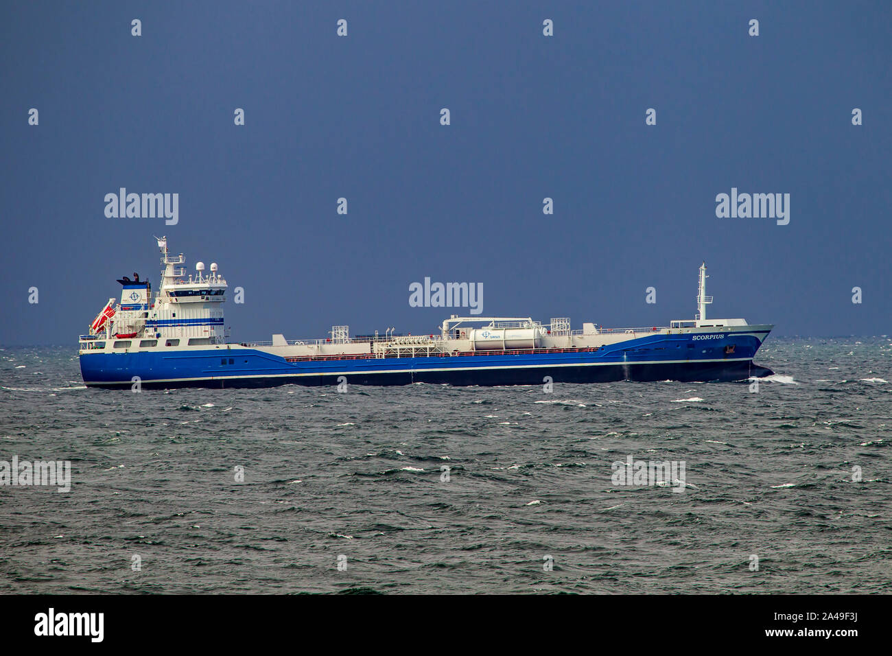 Scorpius, Chemical/Oil Products Tanker underway in the North Sea Stock ...