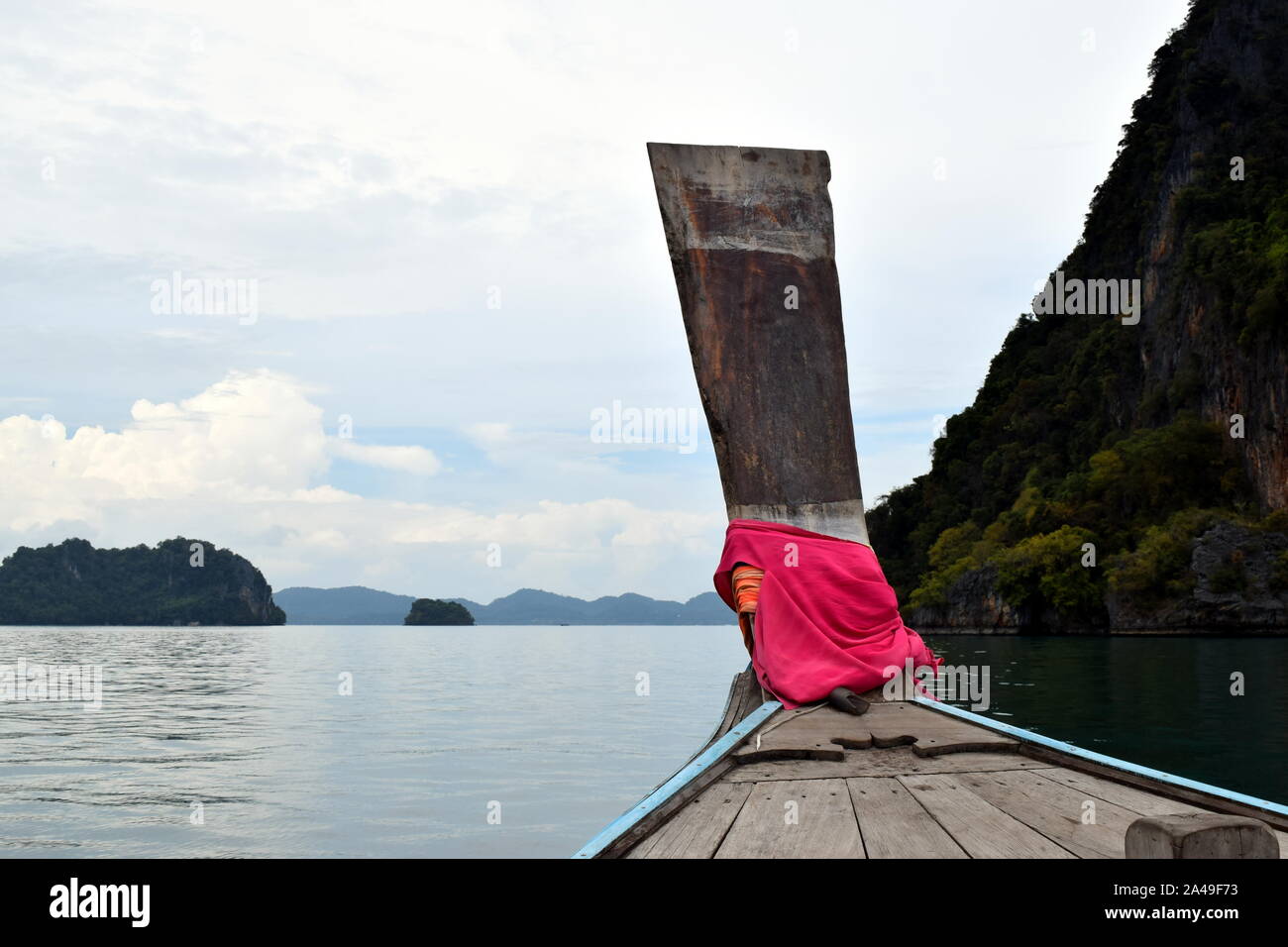 Bow of long-tail boat Stock Photo - Alamy