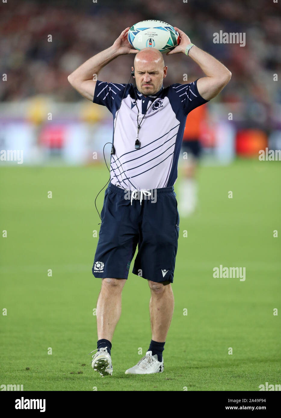 Scotland head coach Gregor Townsend during the 2019 Rugby World Cup ...