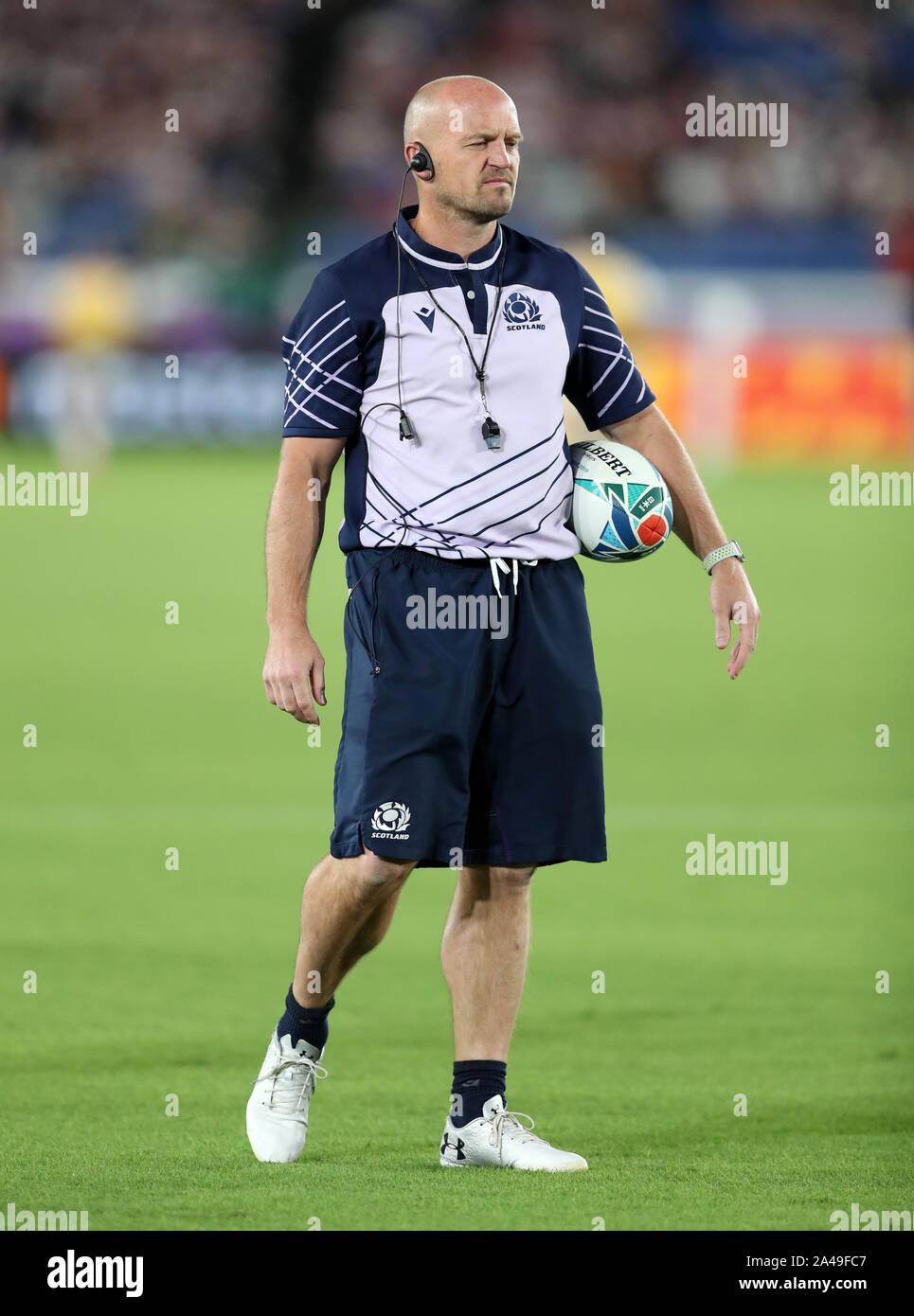 Scotland head coach Gregor Townsend during the 2019 Rugby World Cup ...