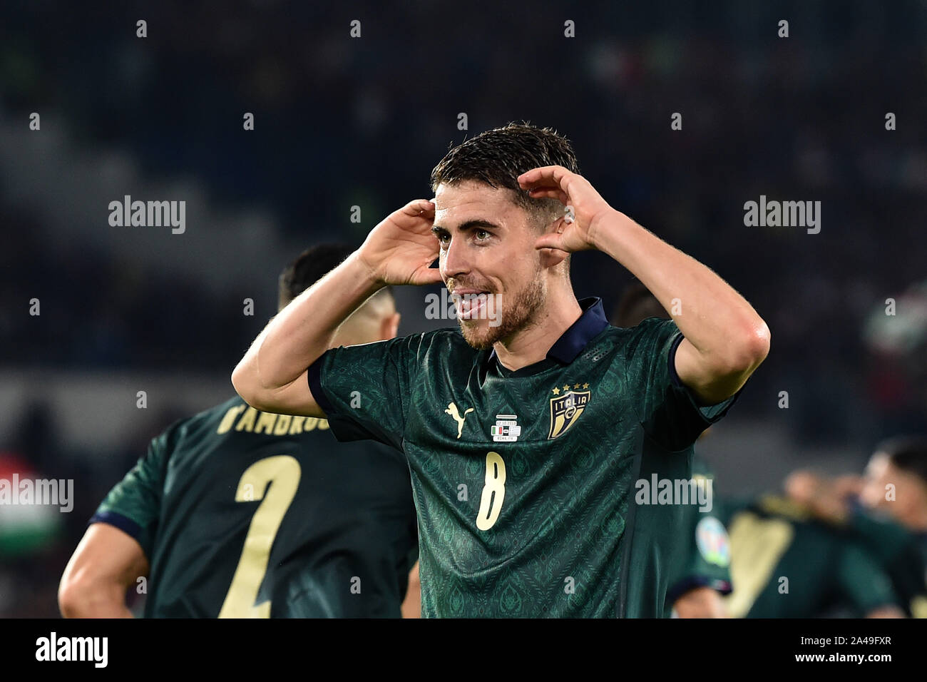Jorginho Jorge Luiz Frello Filho (Italy) celebrates after scoring his ...