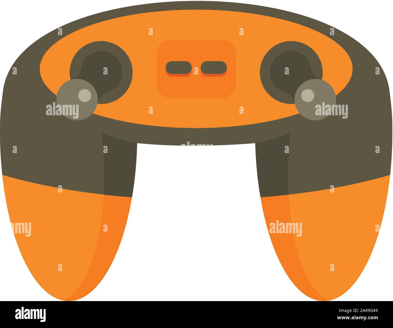 Futuristic game controller icon. Flat illustration of futuristic game ...