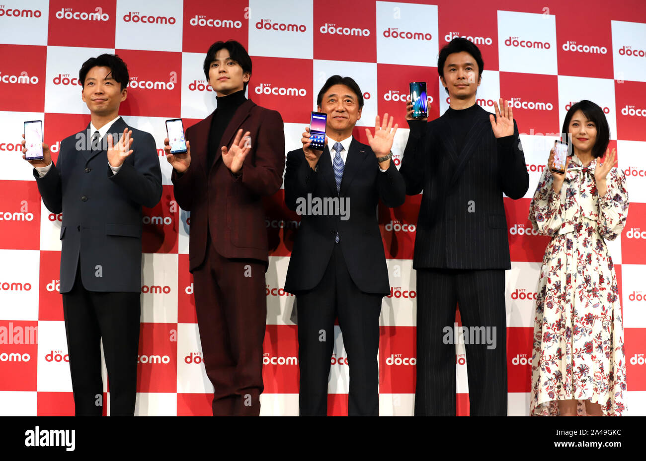 October 11, 2019, Tokyo, Japan - (L-R) Japanese singer Gen Hoshino ...