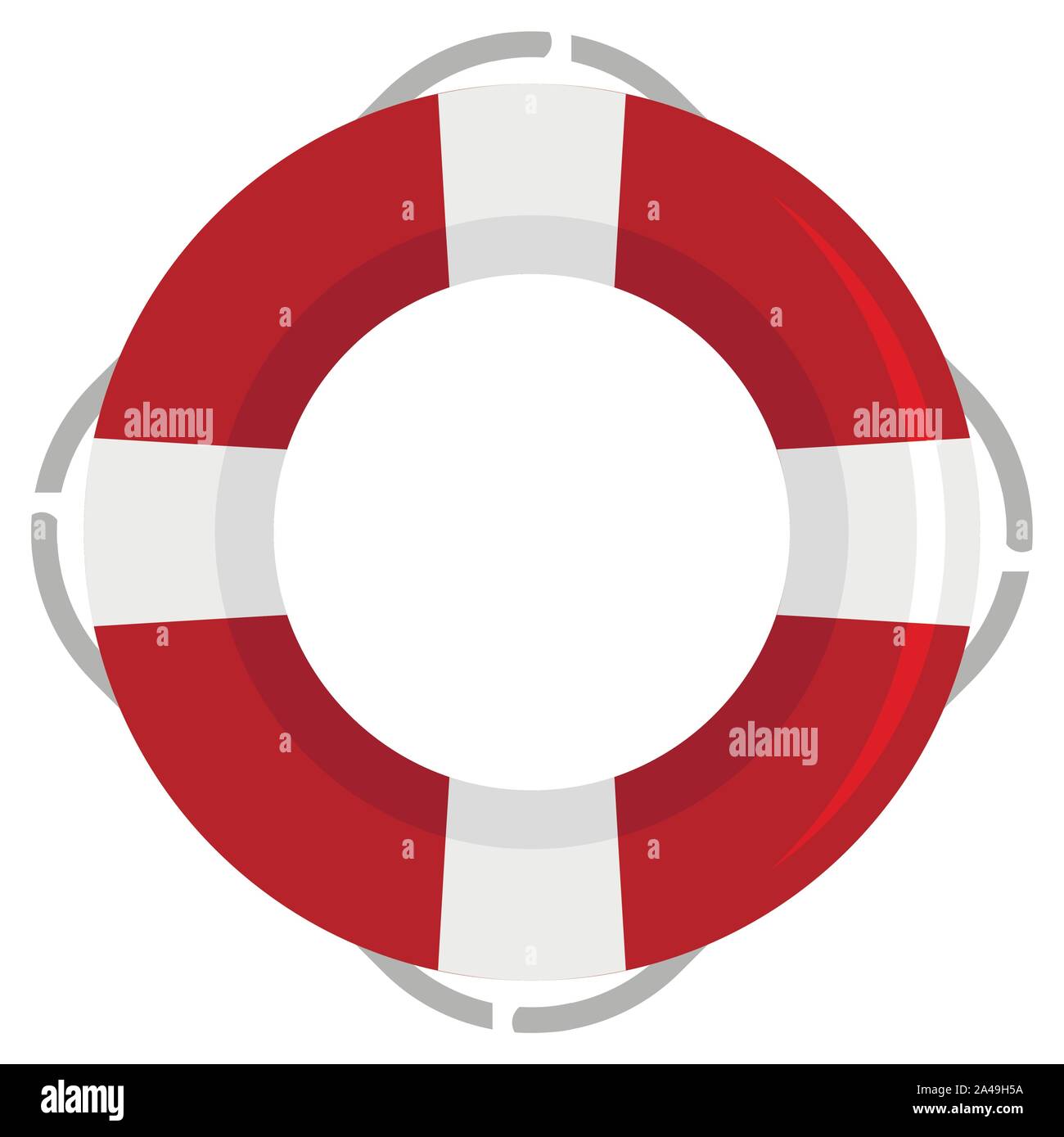 Life buoy ring icon. Flat illustration of life buoy ring vector icon ...