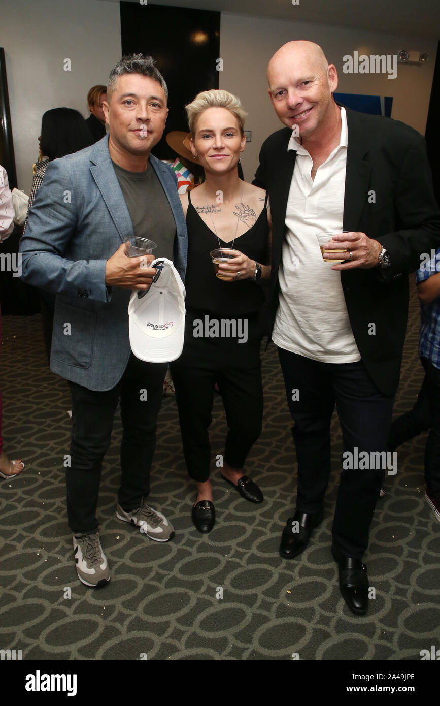 Los Angeles, USA. 12th Oct, 2019. George Valencia, Jess Fishlock, Guest ...