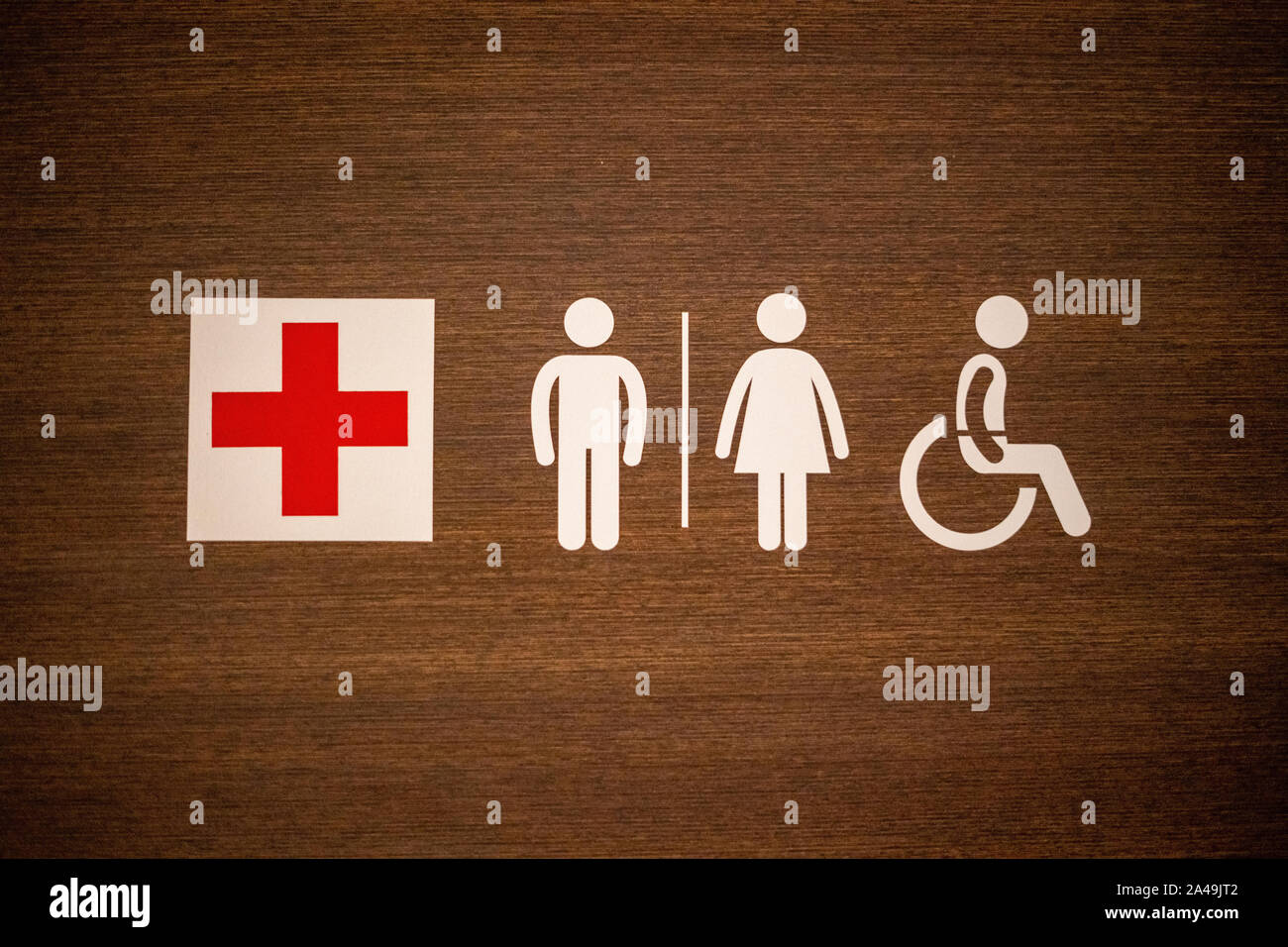 entrance to the doctor's office in the hotel, the doctor's sign on the ...