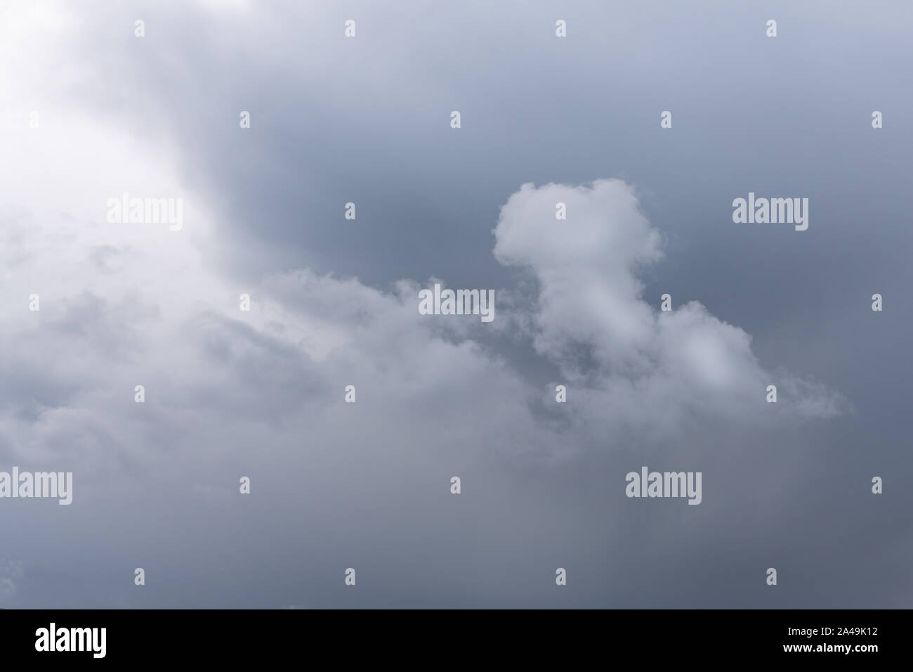 beautiful gray storm clouds, calm colors, impending storm Stock Photo ...