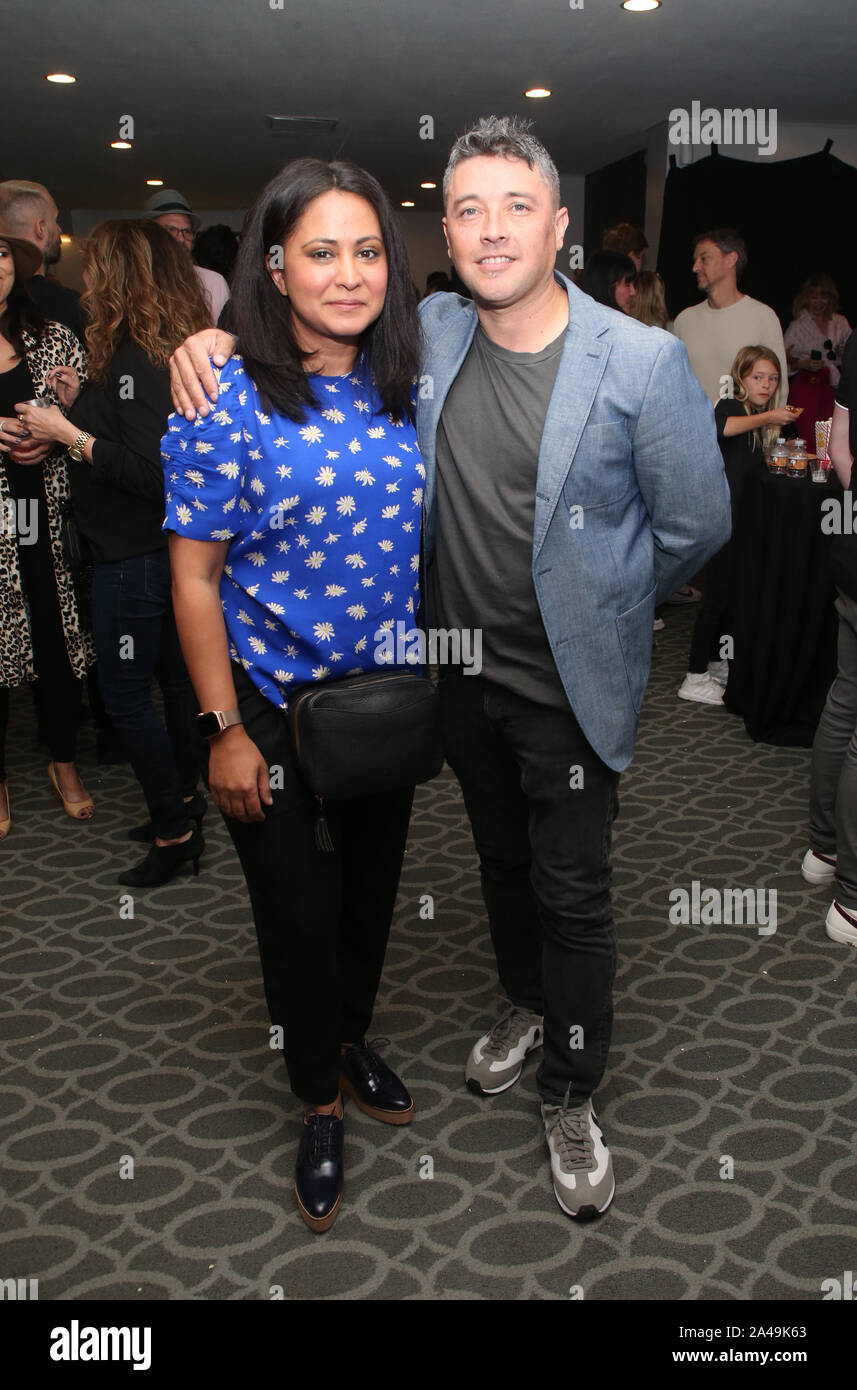 Los Angeles, USA. 12th Oct, 2019. Parminder Nagra, George Valencia ...