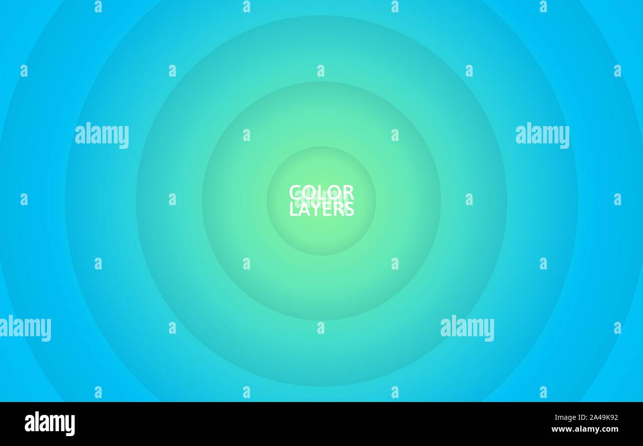 Minimal background with gradient circles. Round color shapes with ...