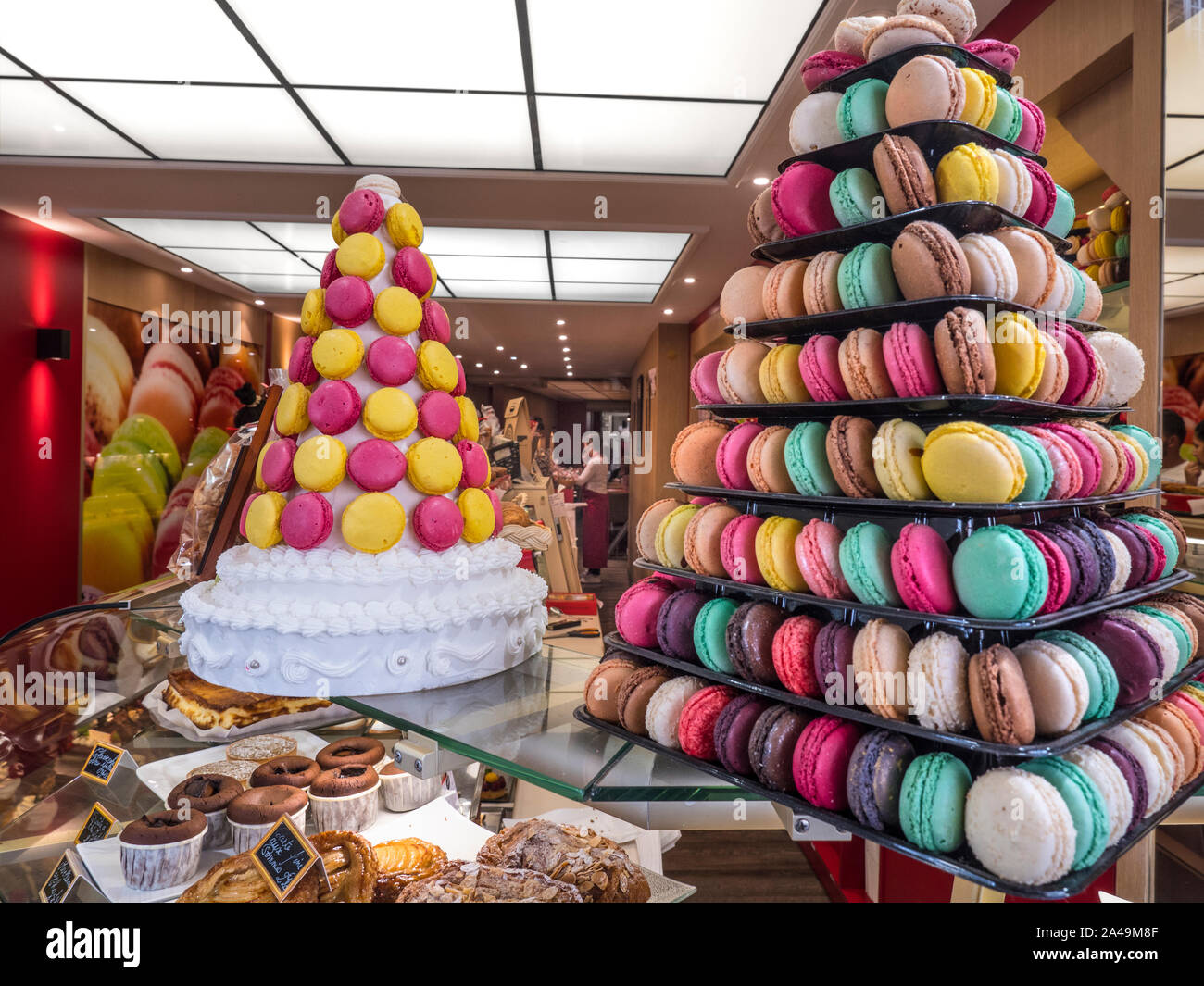Colorful Macaroons Display