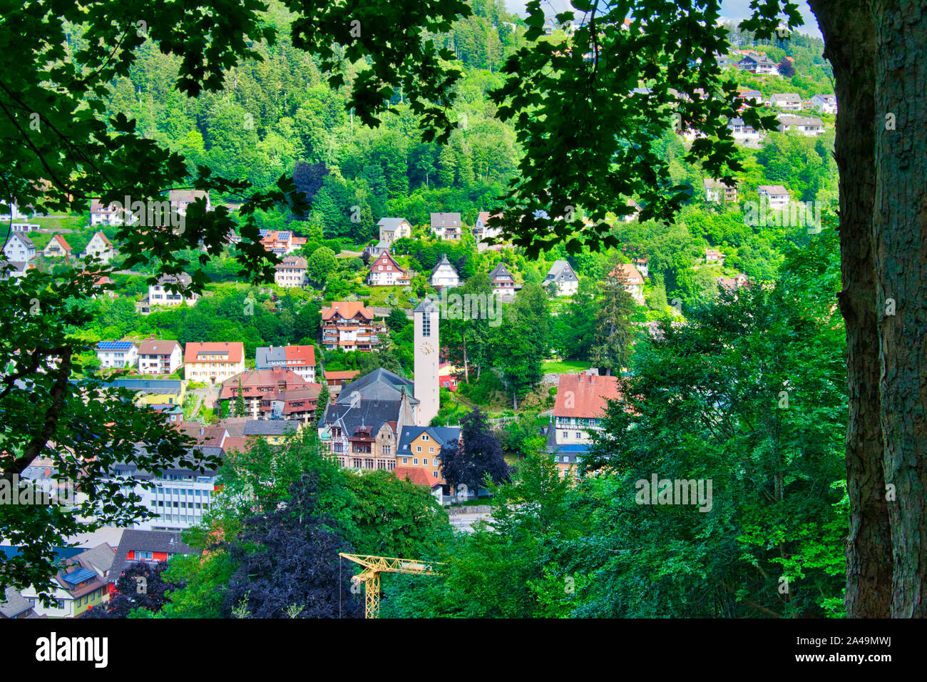 Landscape Waterfalls Forest Triberg Germany Stock Photo - Alamy