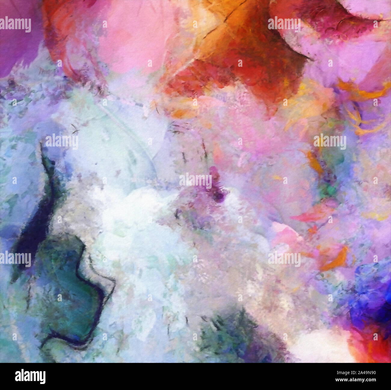 Colorful Abstract Painting. Oil on canvas Stock Photo - Alamy