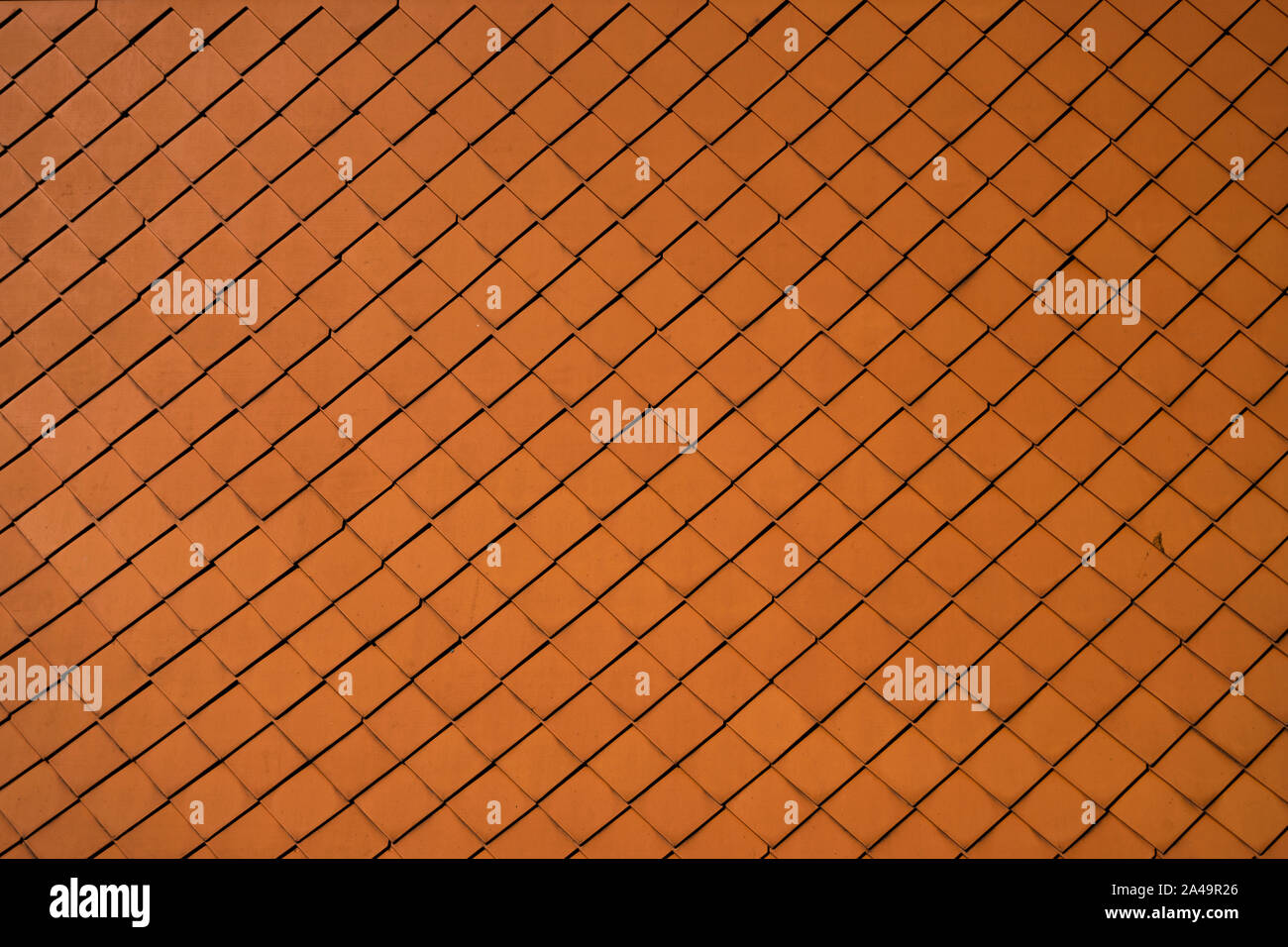 Natural orange roof tiles on a building as a texture Stock Photo - Alamy