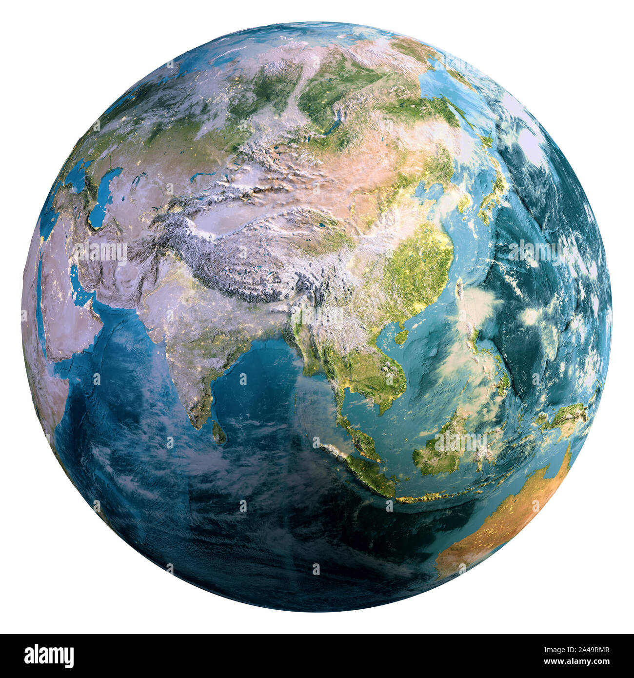 Planet Earth isolated. Elements of this image furnished by NASA. 3d ...