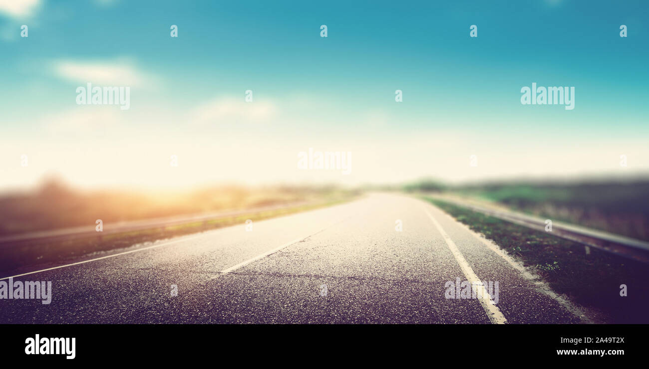 Beautiful highway road blur effect panoramic Stock Photo - Alamy