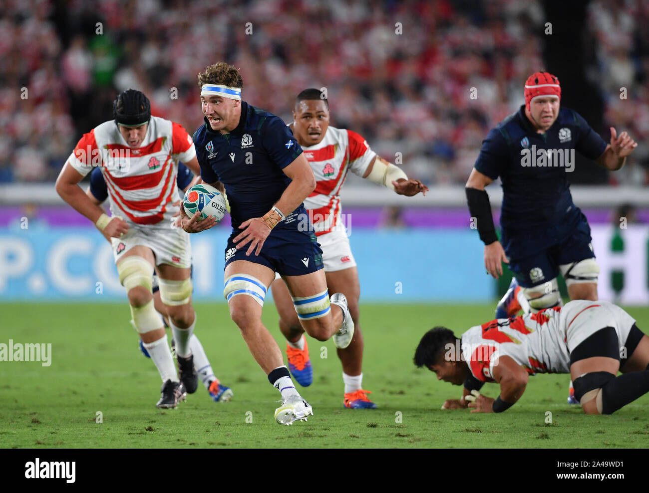 Scotland's Jamie Ritchie in action during the 2019 Rugby World Cup ...