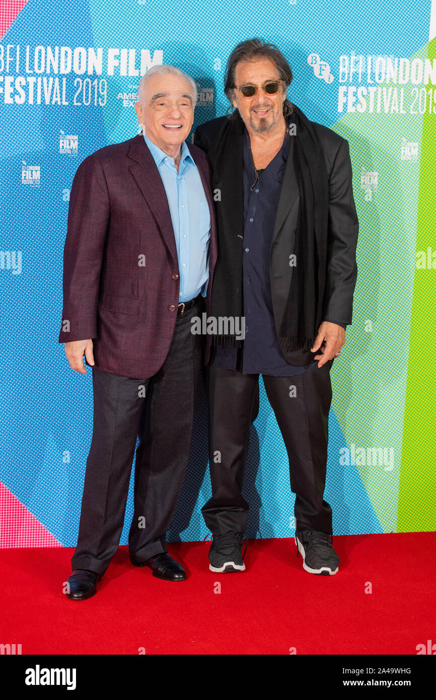 Director Martin Scorsese (left) with Al Pacino during a photocall for ...