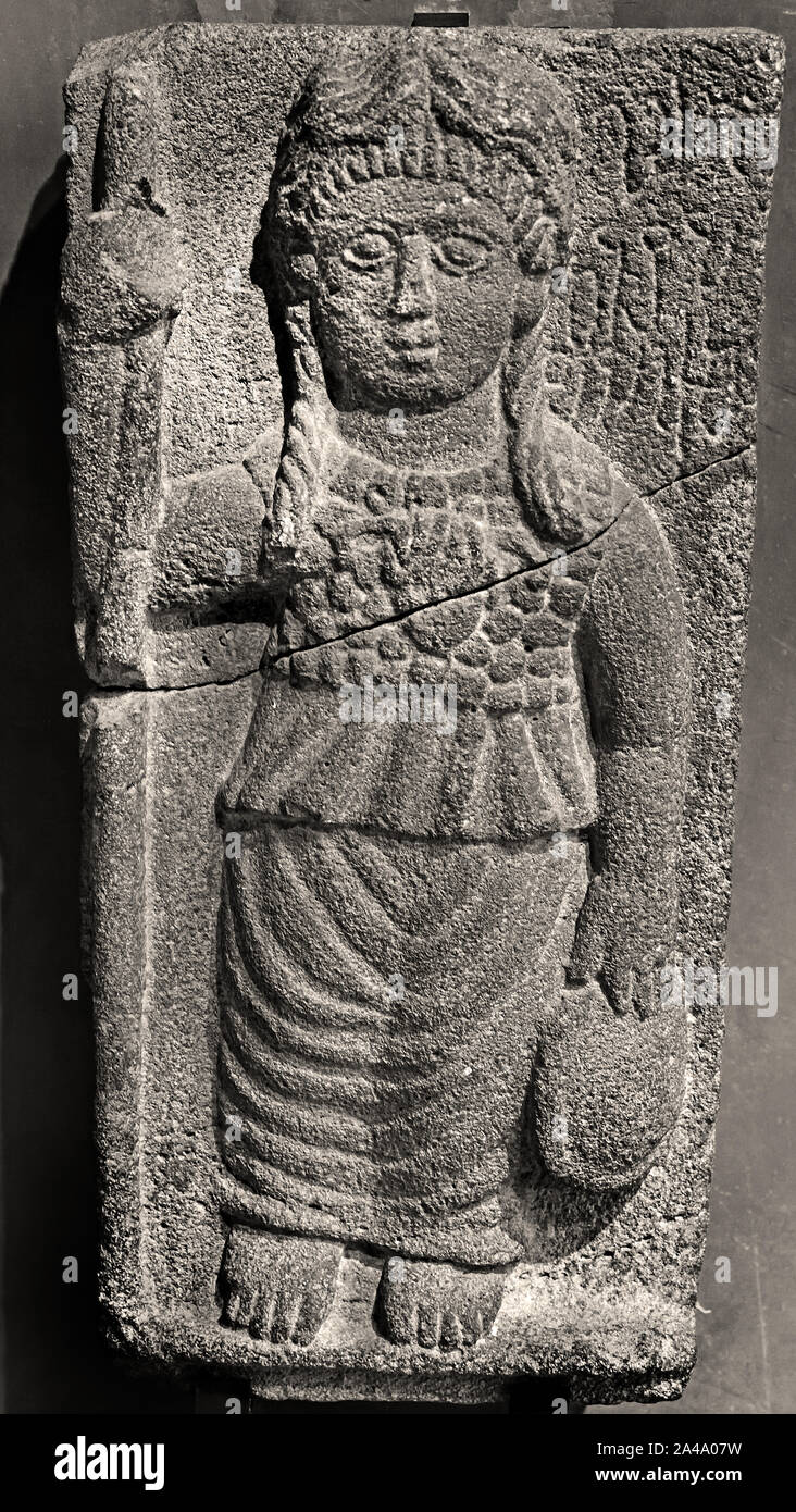 Stela of the goddess Allât as Athena 1st c- 2nd century AD Hauran ...