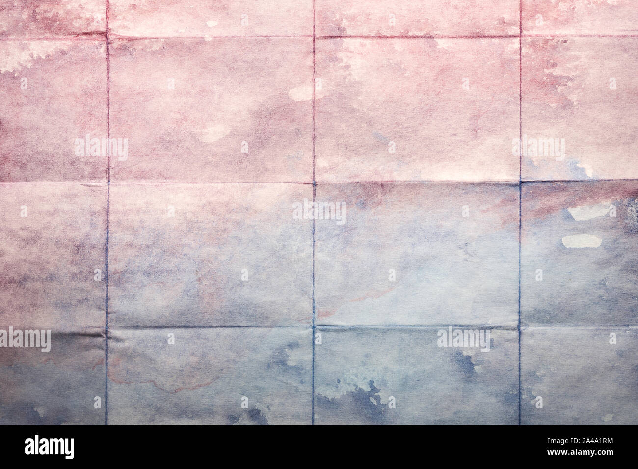 Old paper sheet aged and folded, texture background Stock Photo - Alamy