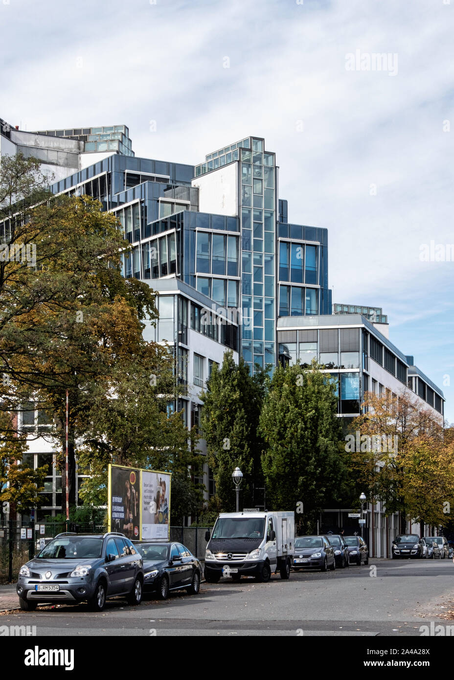 Kindl Boulevard. Modern Building housing cinemas, hotel & Jobcenter in ...