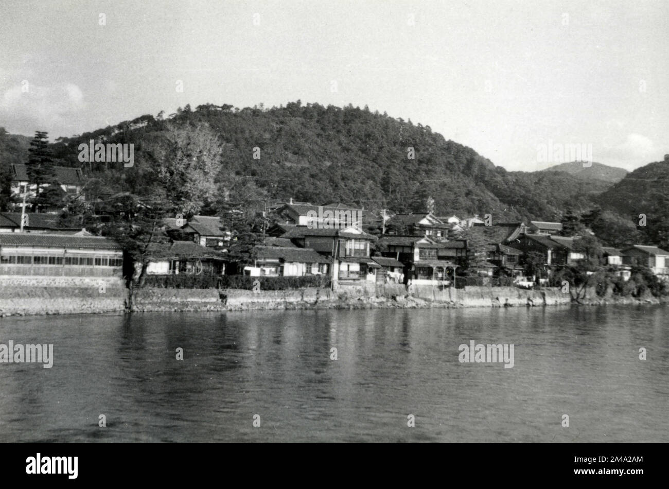View of the river at Uji, Japan 1958 Stock Photo - Alamy