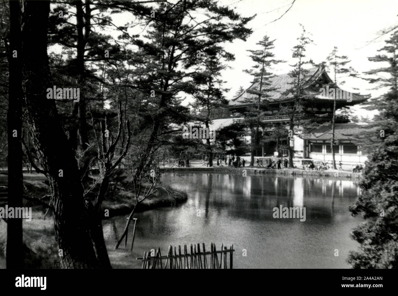 Park and traditional building at Nara, Japan 1958 Stock Photo - Alamy