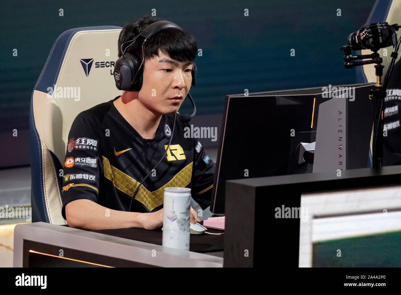 Berlin, Germany. 13th Oct, 2019. Xie "Langx" Zhen-Ying, Chinese e-athlete at Royal Never Give Up ...