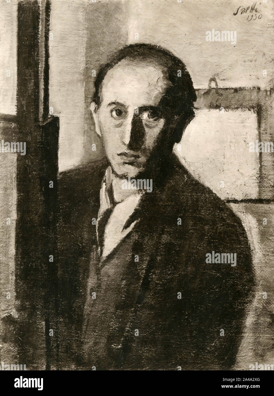 Self portrait of Italian artist Bruno Saetti, 1930 Stock Photo - Alamy