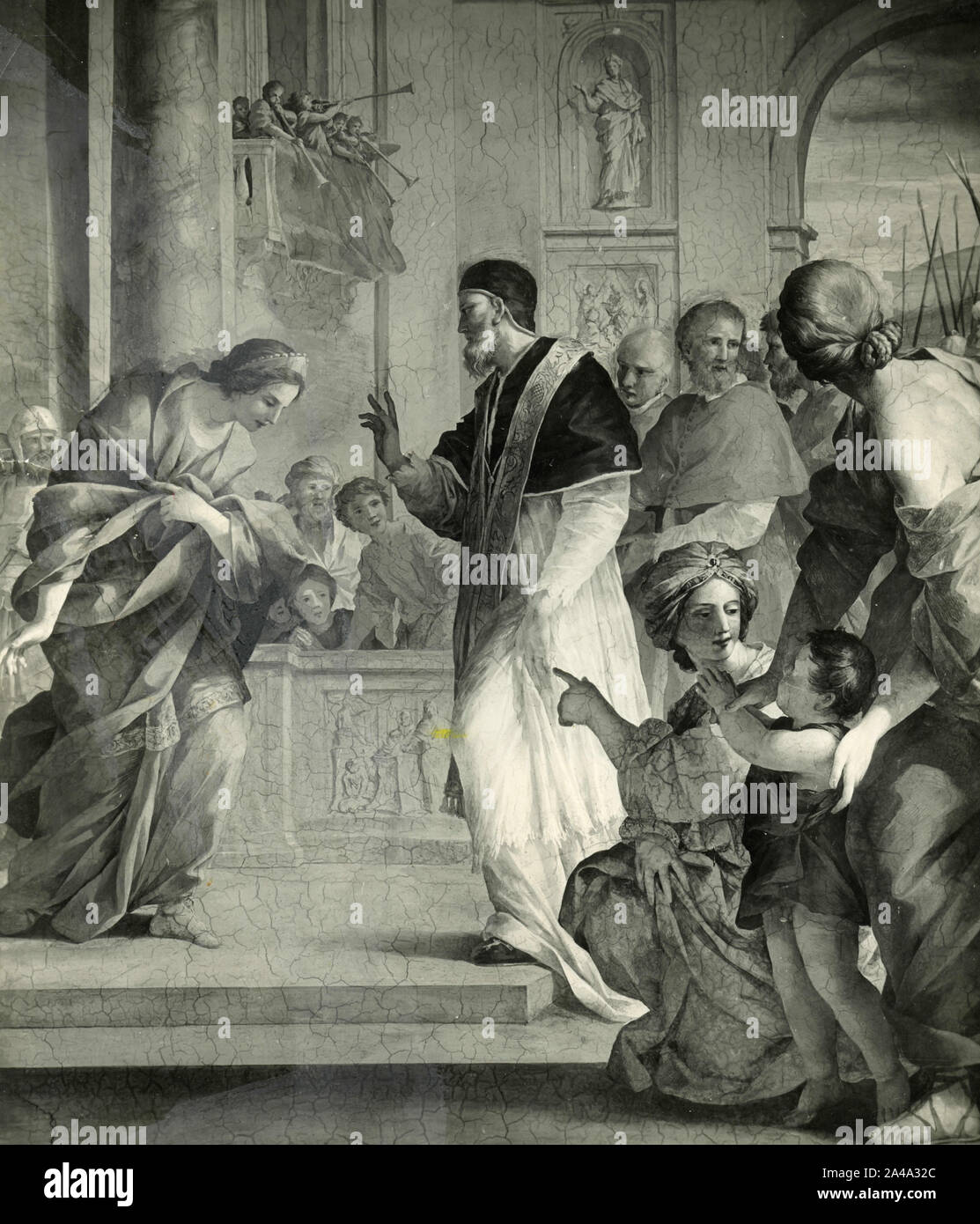 Countess Matilde, print by Italian artist Giovanni Francesco Romanelli ...