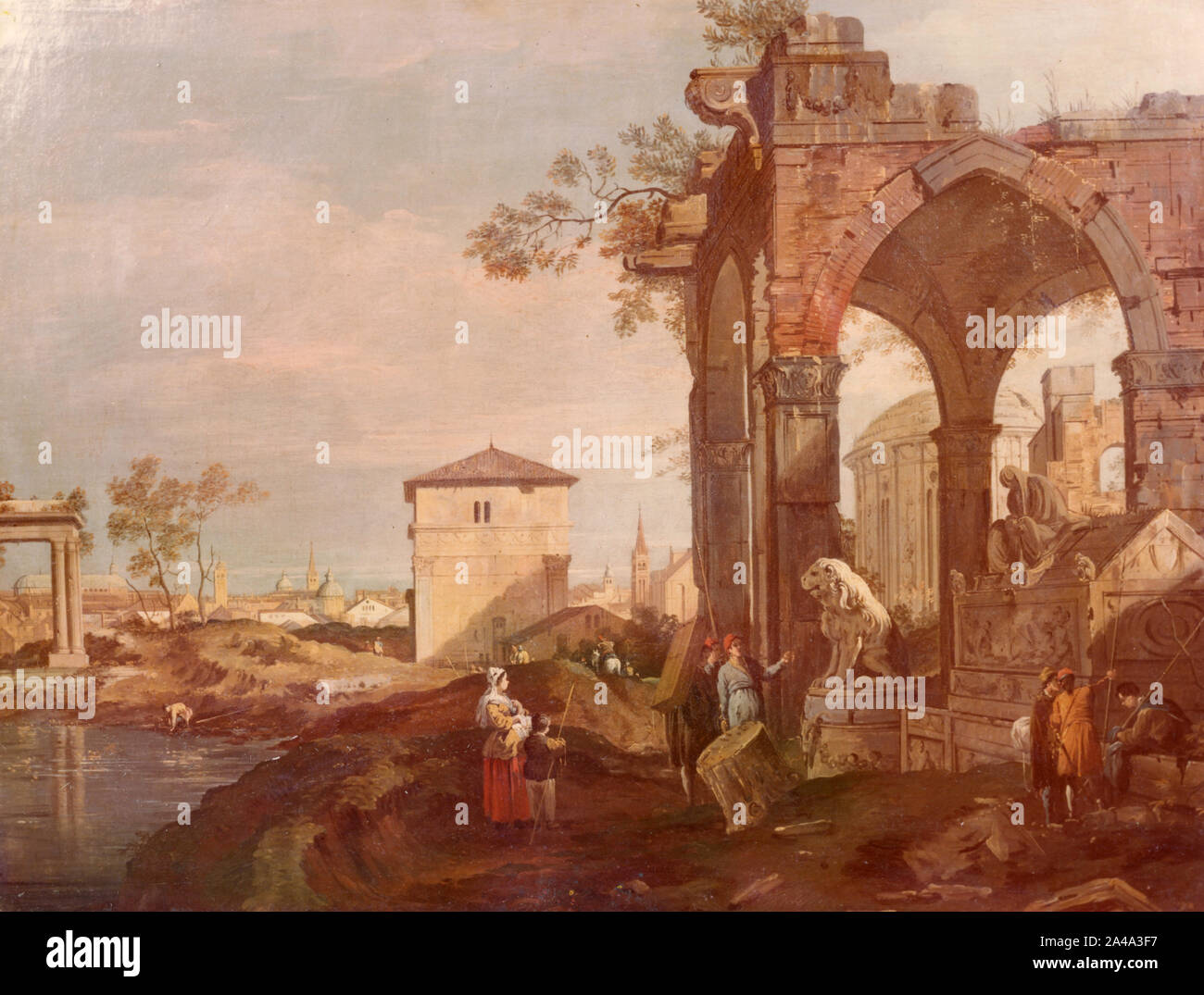 Capriccio with Motifs from Padua, painting by Italian artist Giovanni ...