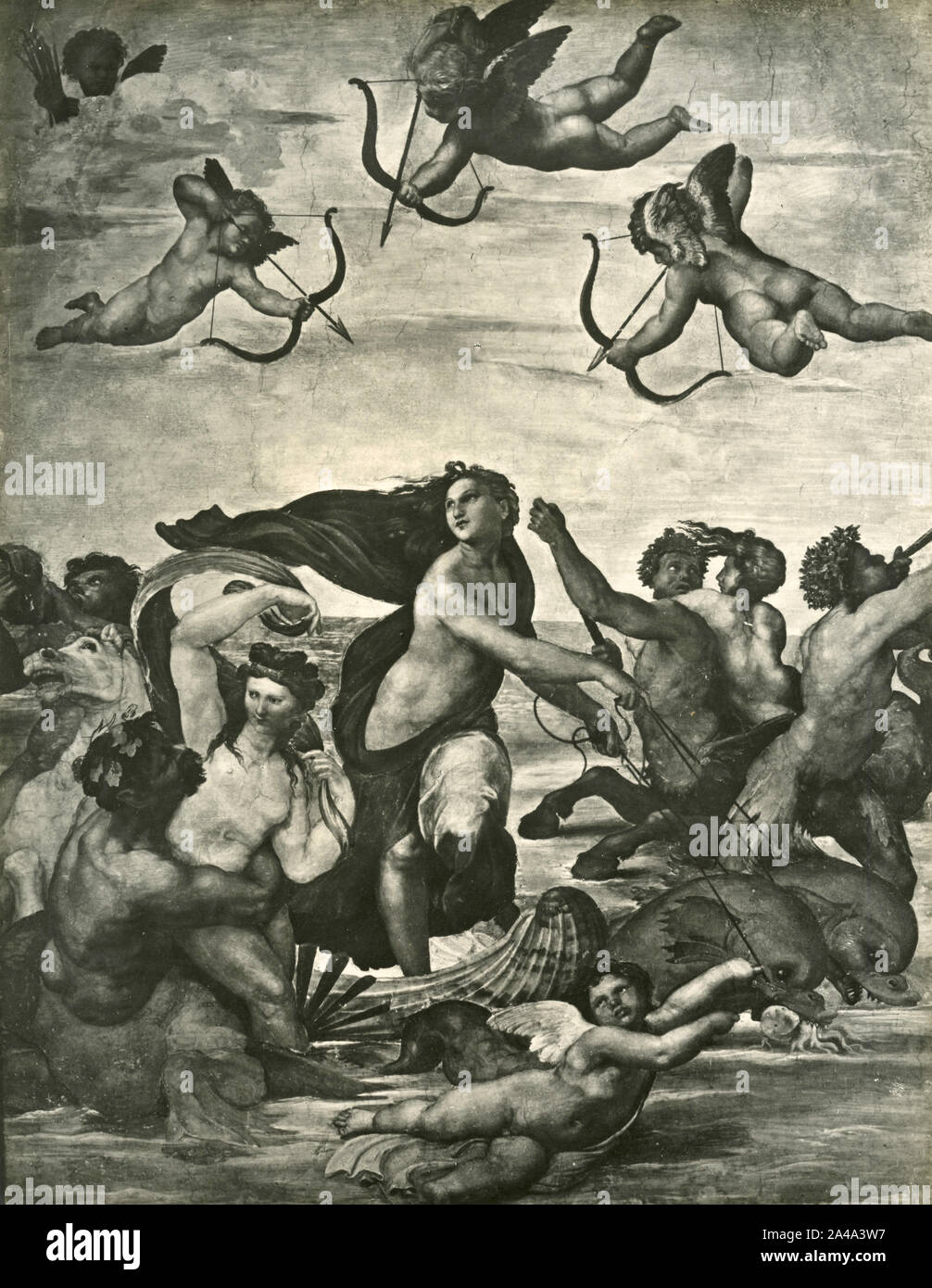 The Triumph of Galatea, fresco by Italian painter Raphael, Palazzo della Farnesina, Rome, Italy ...