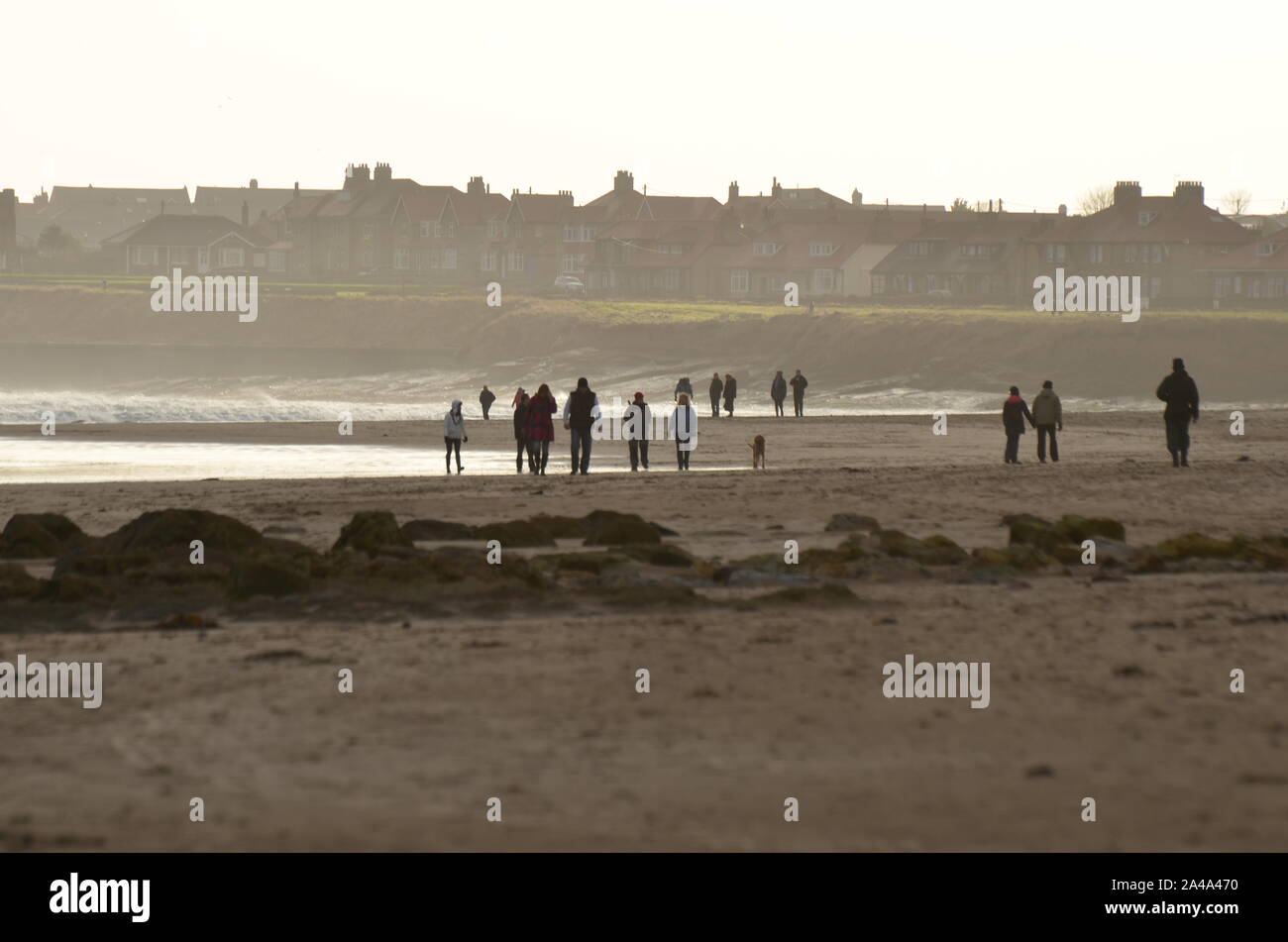 Rocks on beach seahouses hi-res stock photography and images - Alamy