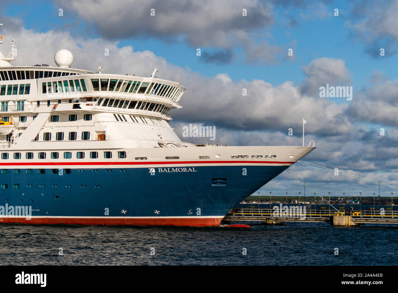 Cruise ship Balmoral of the Fred Olsen Cruise Lines Fleet docked in ...