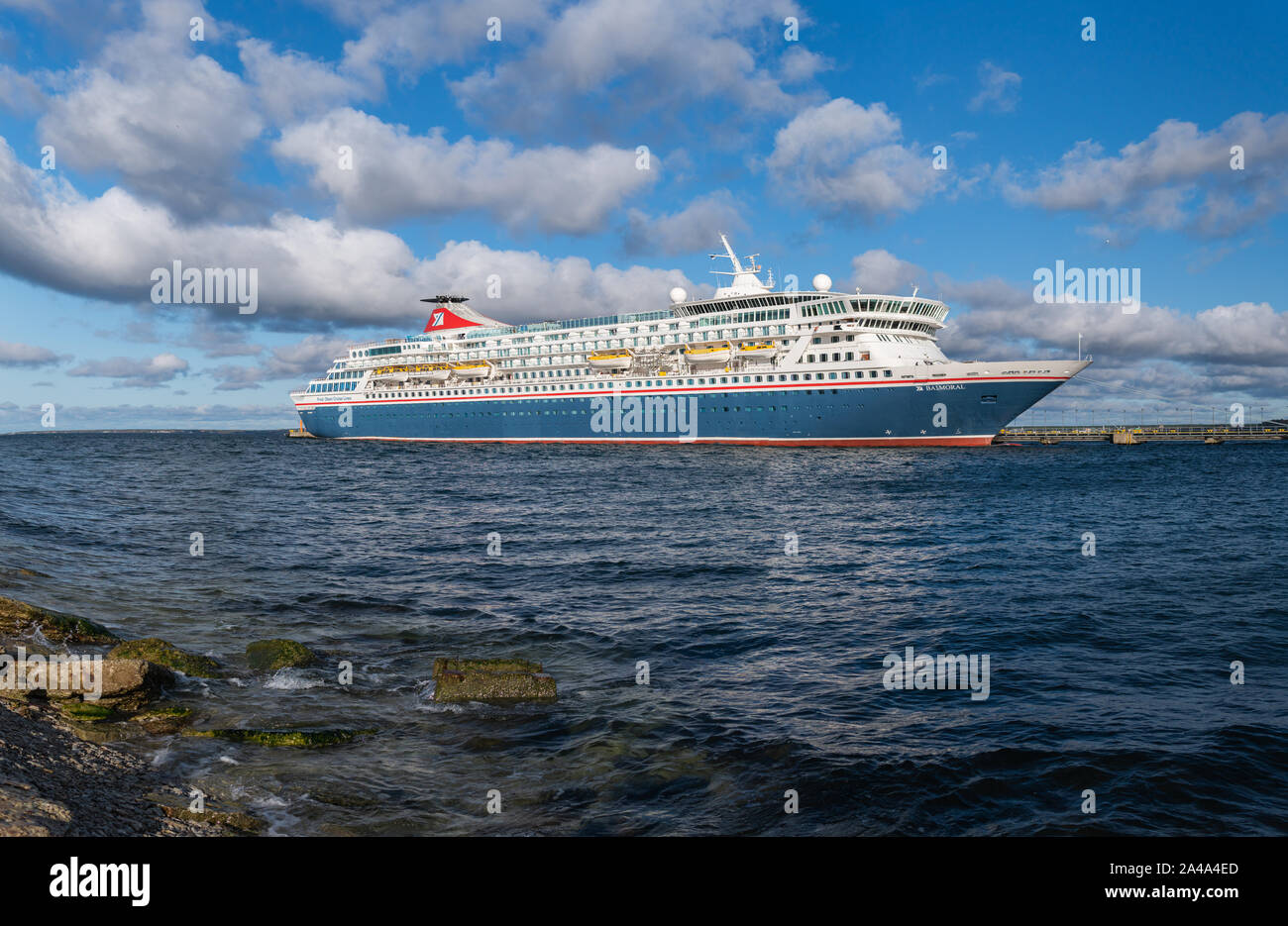 Cruise ship Balmoral of the Fred Olsen Cruise Lines Fleet docked in ...