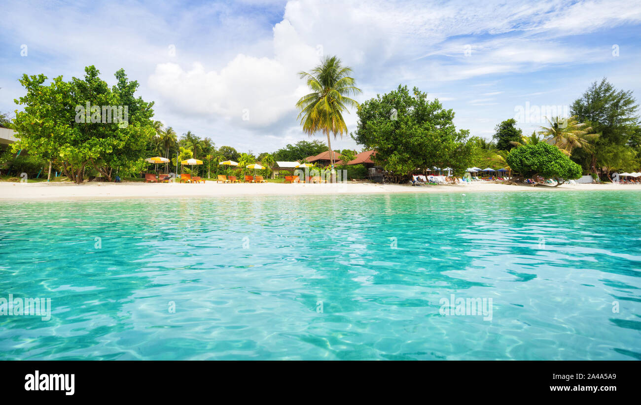 Panorama of asian paradise beach in Thailand Stock Photo - Alamy