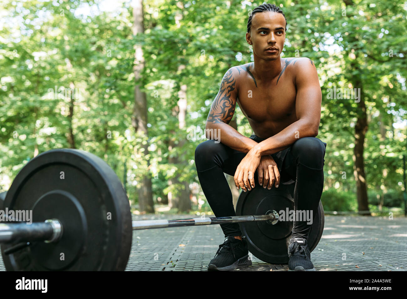 Barbell exercises hi-res stock photography and images - Alamy