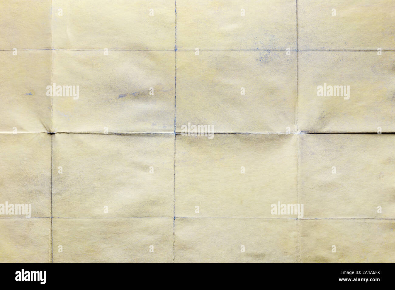 Old paper sheet aged and folded, texture background Stock Photo - Alamy
